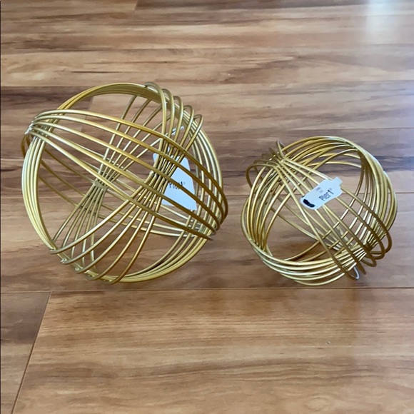 Pier 1 | Accents | Pier Golden Lines Geometric Decorative Spheres ...